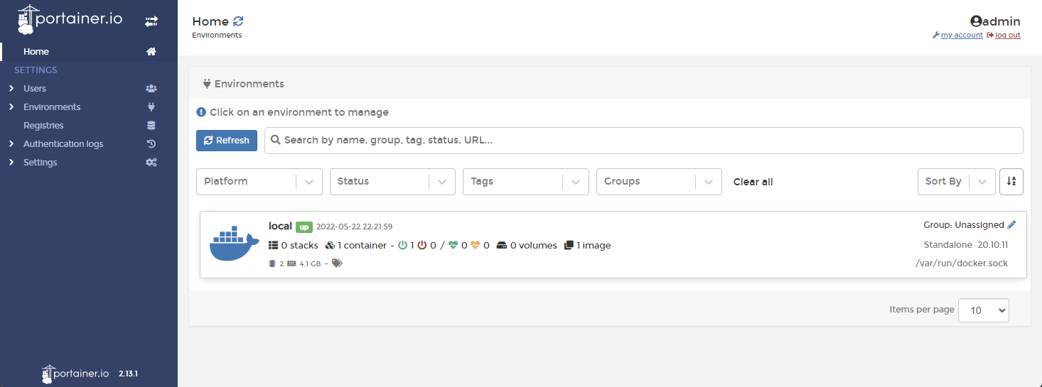 Adding easy container management to Photon OS with Portainer - Tomas' log of stuff